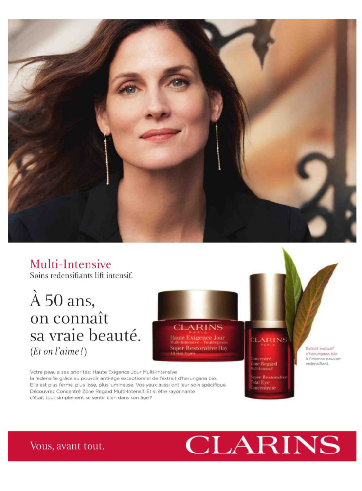 Ad in the Picture : Clarins - WE MEDIA Magazine Media